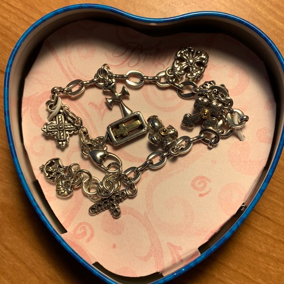 Brighton | Jewelry | Brighton Cross Charm Bracelet New Never Worn Or ...